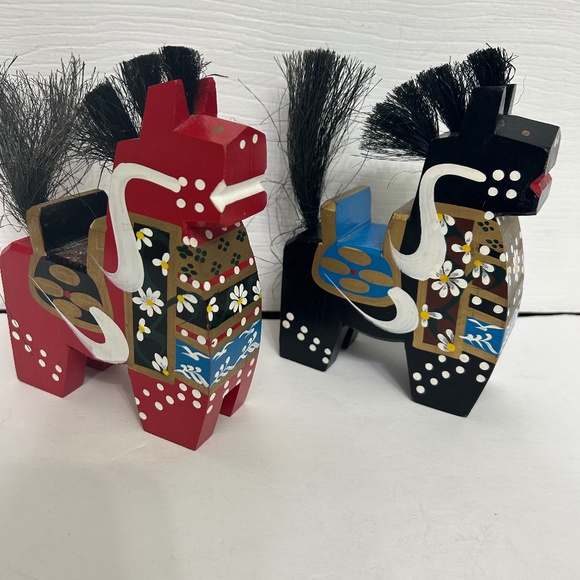 Hachinohe Yawata -Uma | Accents | Vtg 2 Hatchinohe Yawata Uma Hand ...